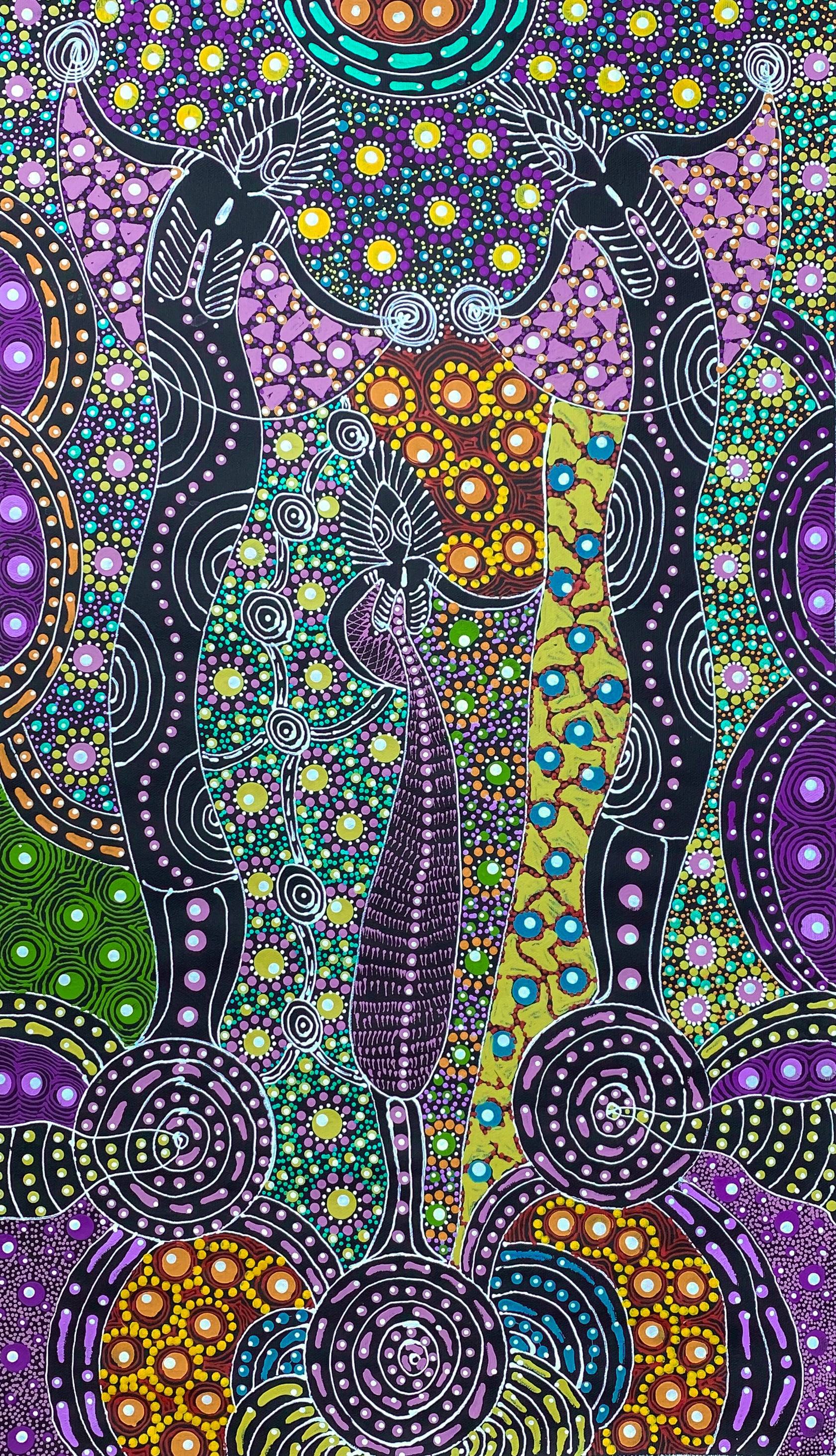 COLLEEN WALLACE NUNGARRAYI (NUNGARI) - Dreamtime Sisters – Altyerre ...